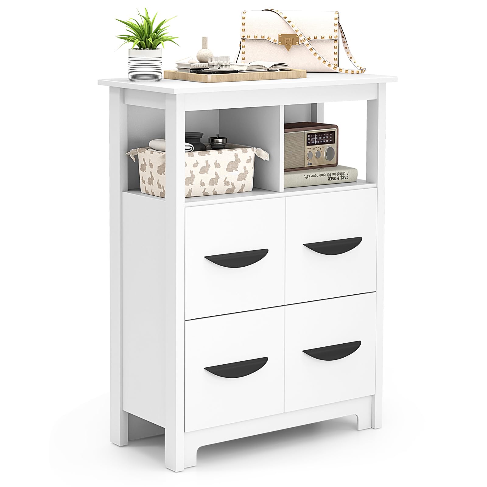 Amazon.com: LOKO 24” Floor Storage Cabinet, Modern Side Cabinet with 2 ...
