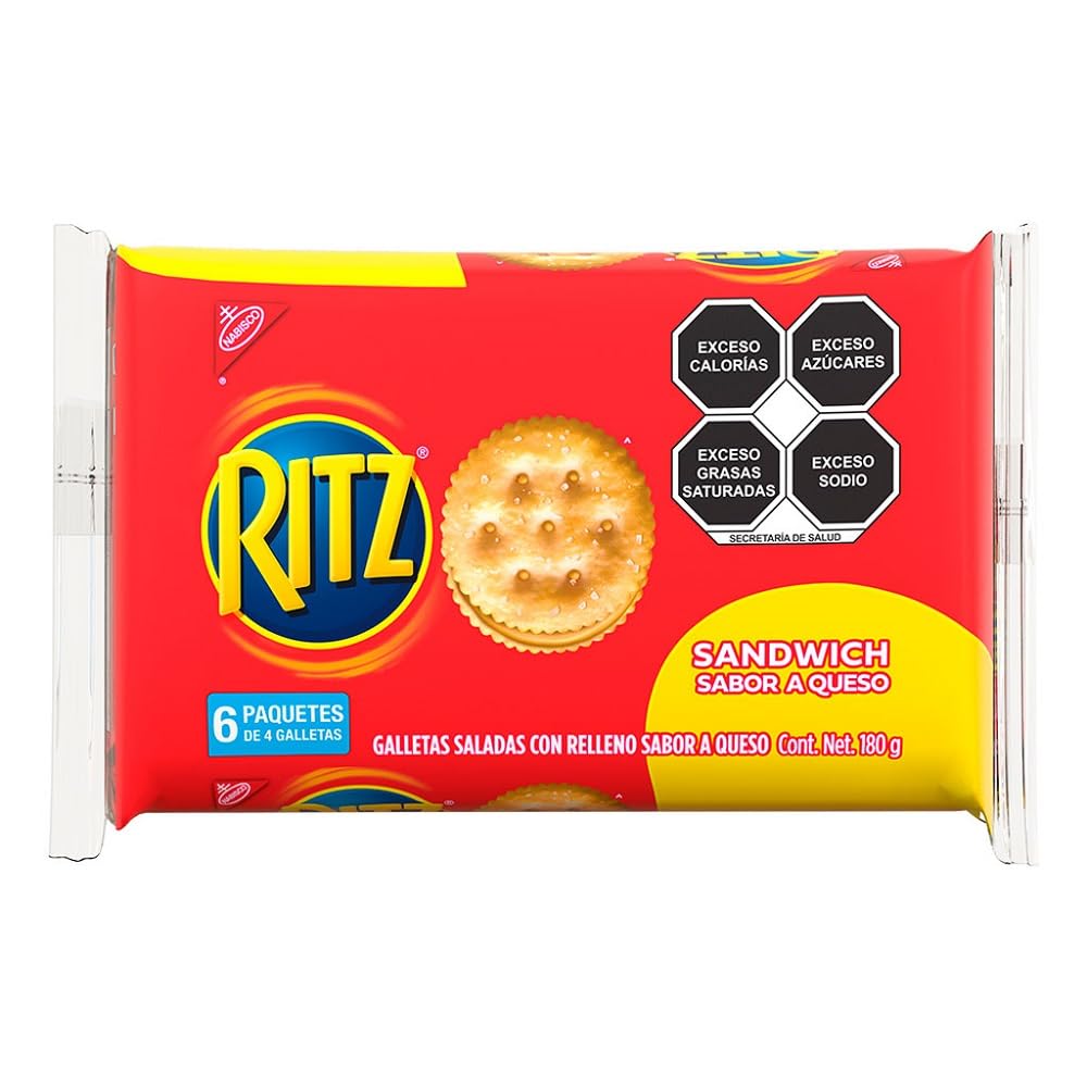 Galletas Saladas Ritz Sandwich Paquete 180 gr : Amazon.com.mx ...