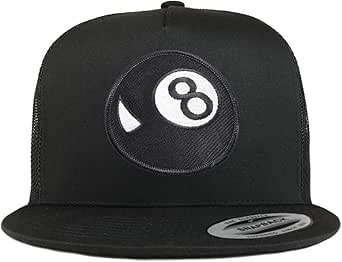 Armycrew 5 Panel Magic 8 Ball Patch Flatbill Mesh Cap - Black at Amazon ...