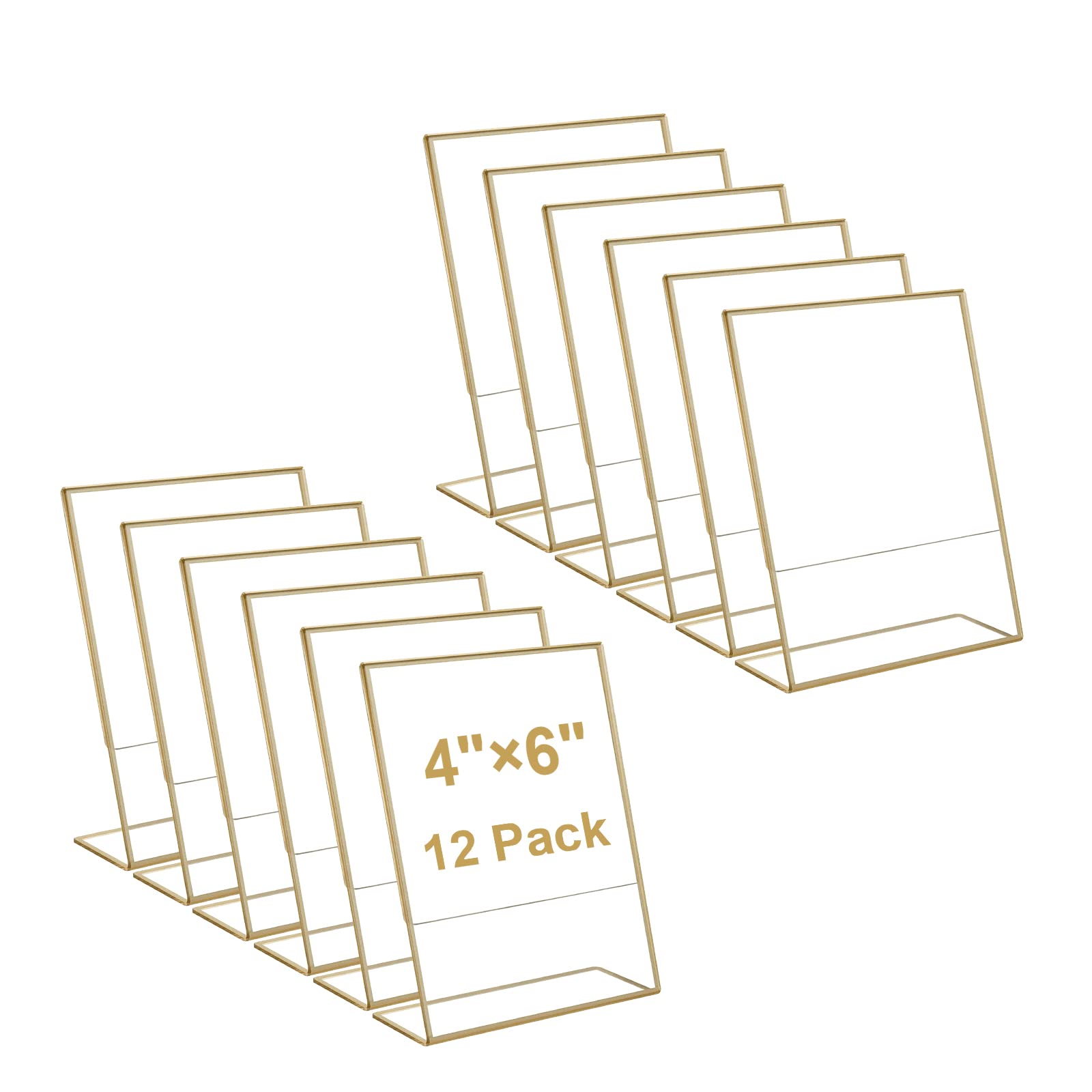 Snapklik.com : Alitamei Acrylic Sign Holder 4 X 6 Clear Sign Holder ...