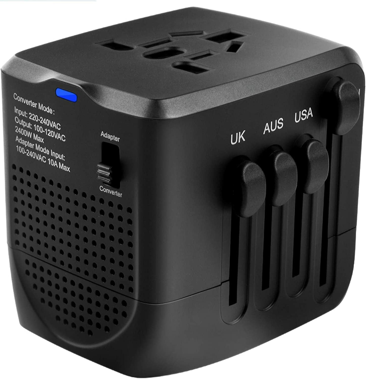 Amazon.com: Universal Travel Plug Adapter, Voltage Converter 220V to ...