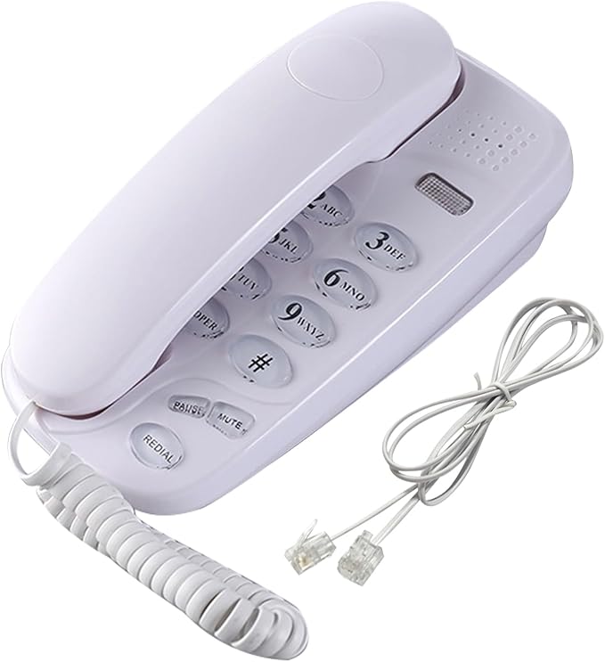 KXT-580 Wall-Mounted Telephone Phone Fixed Landline Hanging Telephones ...