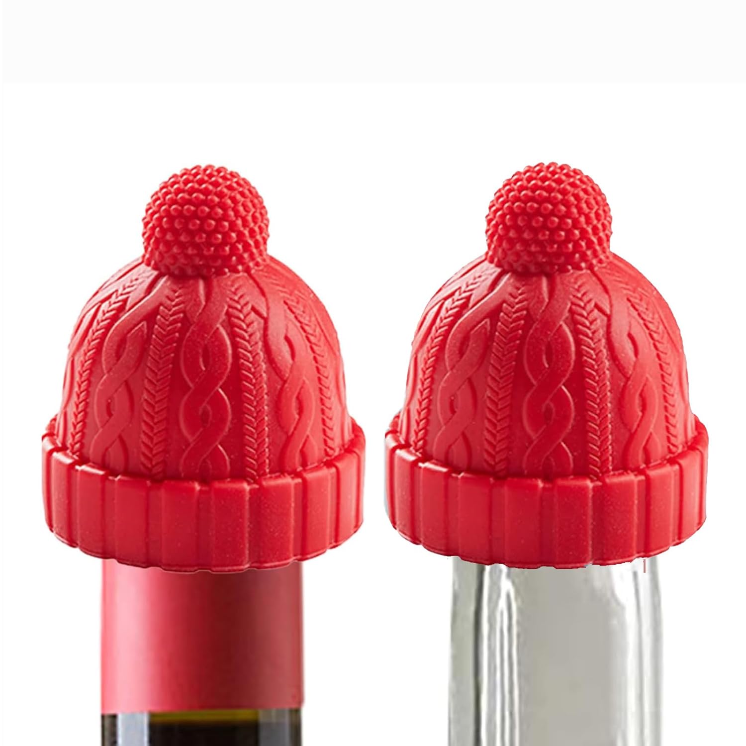 Buy Reusable Wine Stoppers, Silicone Bottle Stoppers for Wine, Beer ...