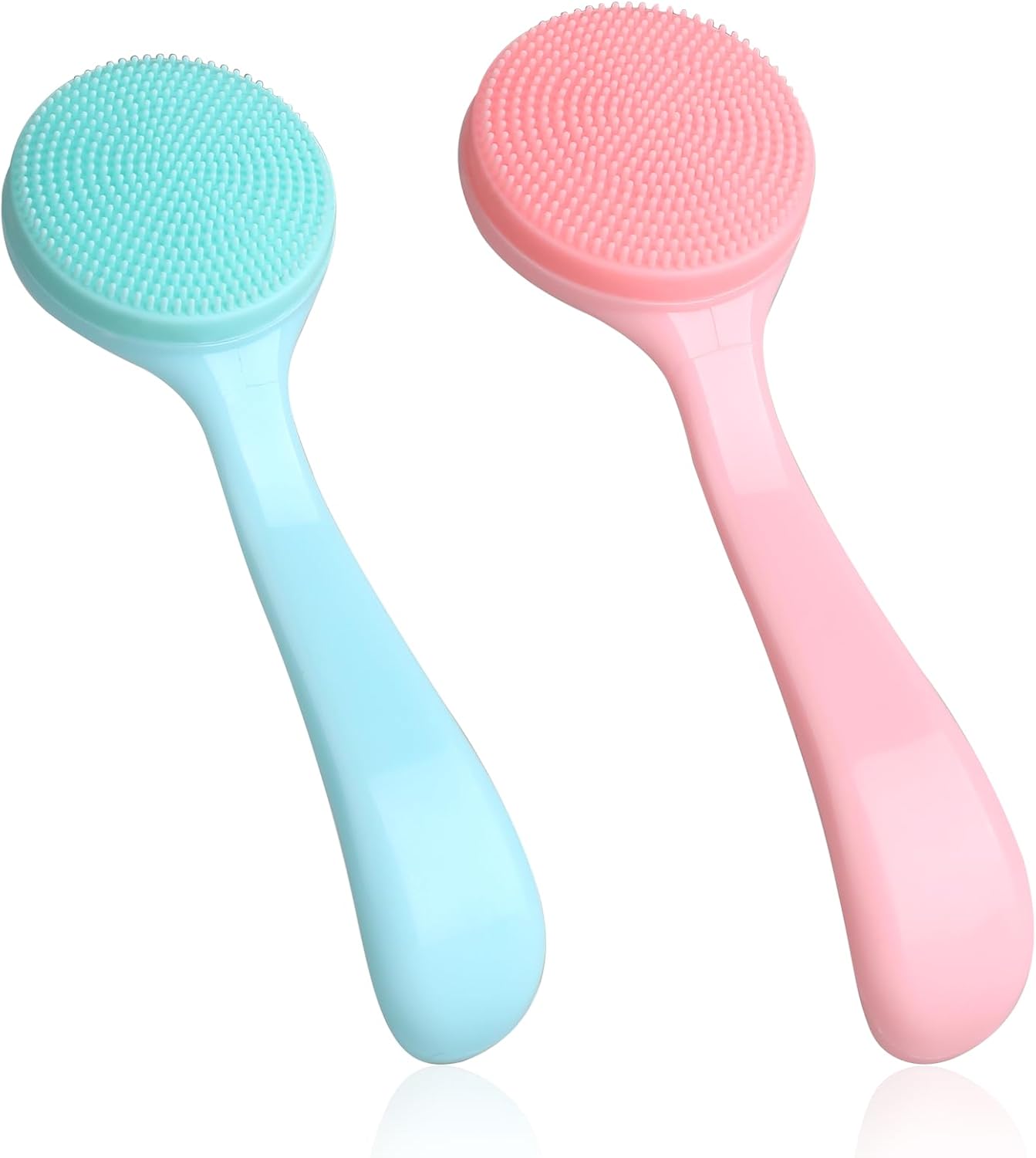 Amazon.com: 2Pcs Silicone Manual Facial Cleansing Brush Face Brushes ...
