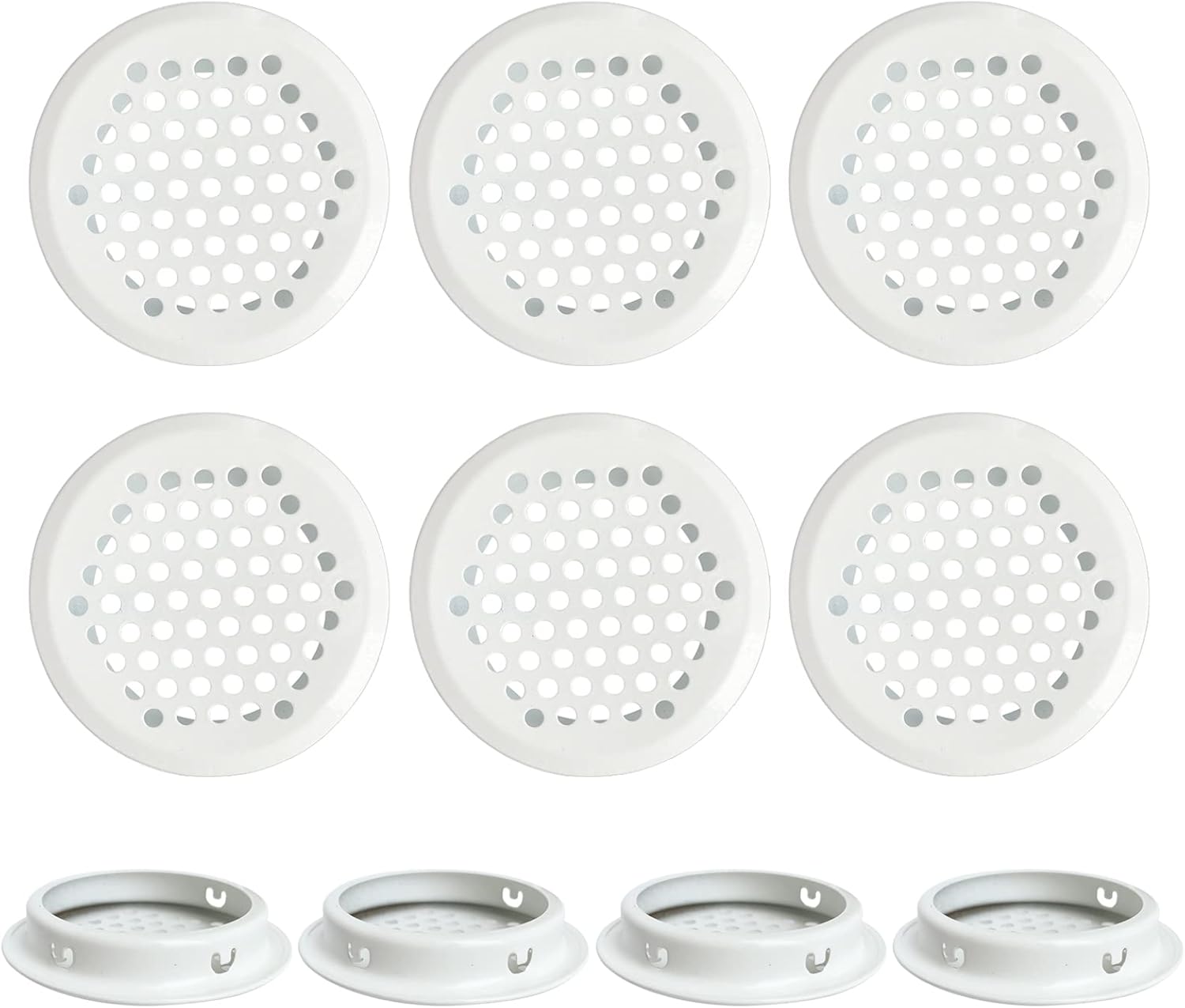 10PCS Air Vents 2.08 inch(53mm) Circular Soffit Vent Stainless Steel ...