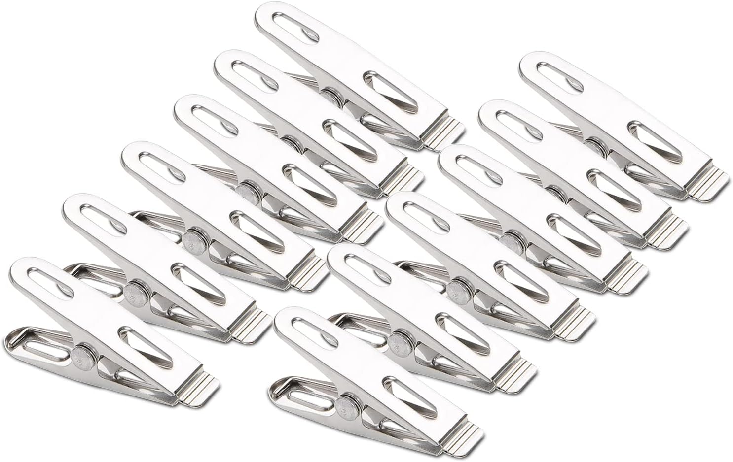 Amazon.com: FOMMEN Towel Clips 40 Pack Metal Clothes Pins,Stainless ...