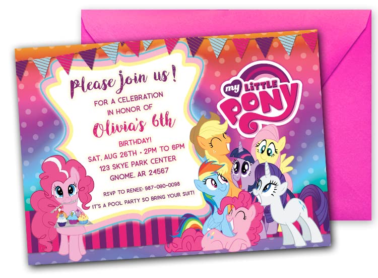 My Little Pony Party Invitations