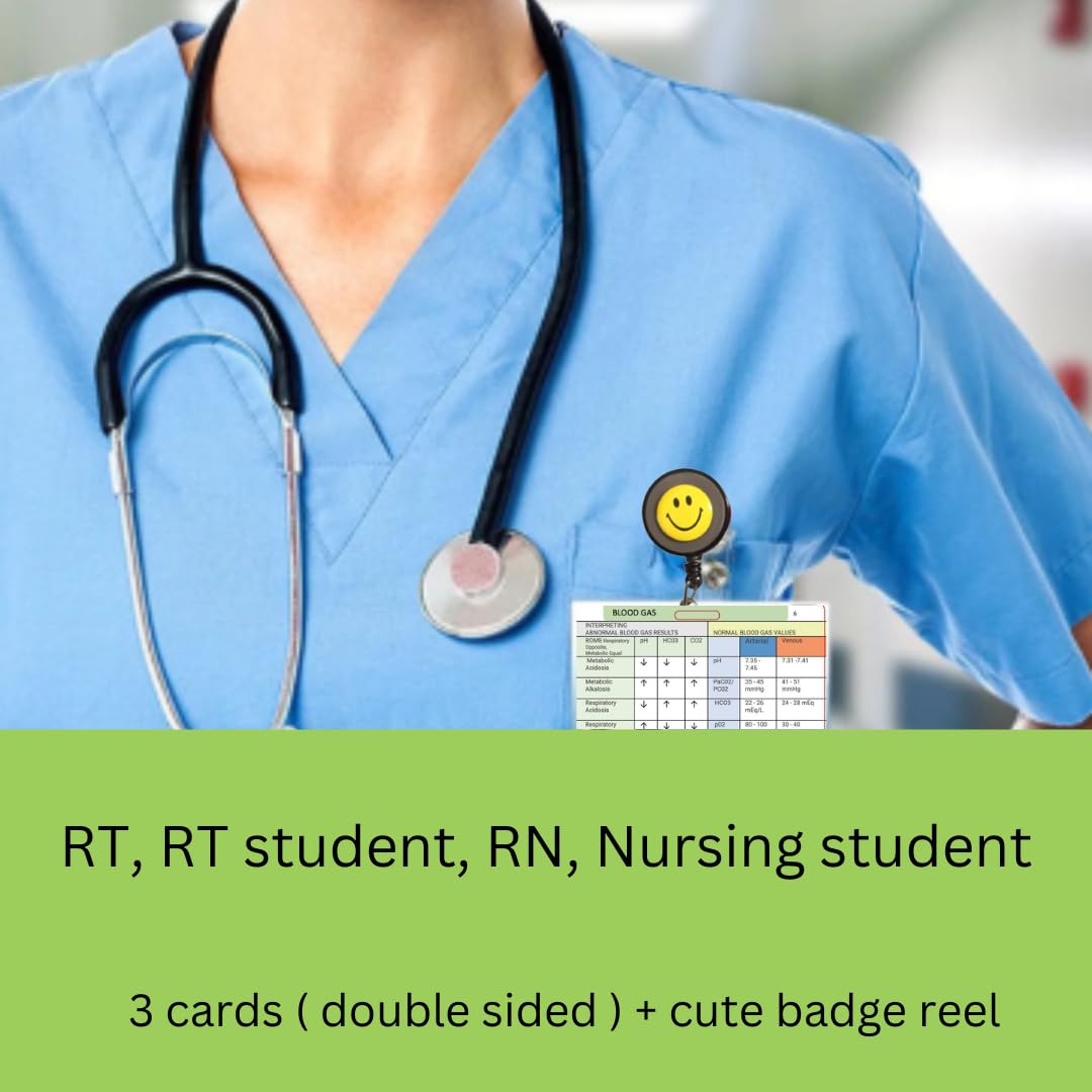 Snapklik.com : Respiratory Therapist Badge Card, RT- ABG/VBG, Lung Sounds Aseesment, O2 ...