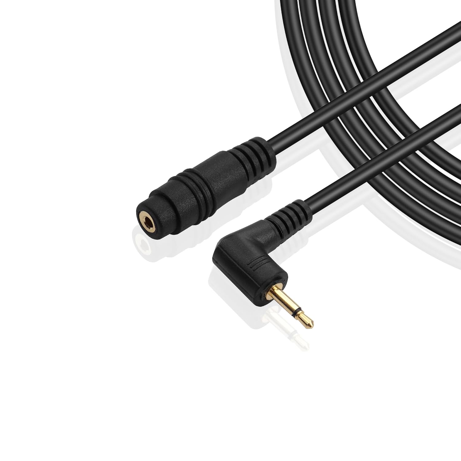 GINTOOYUN 2.5mm Audio Extension Cord,Mono90 Degree 2.5mm Male to Female ...