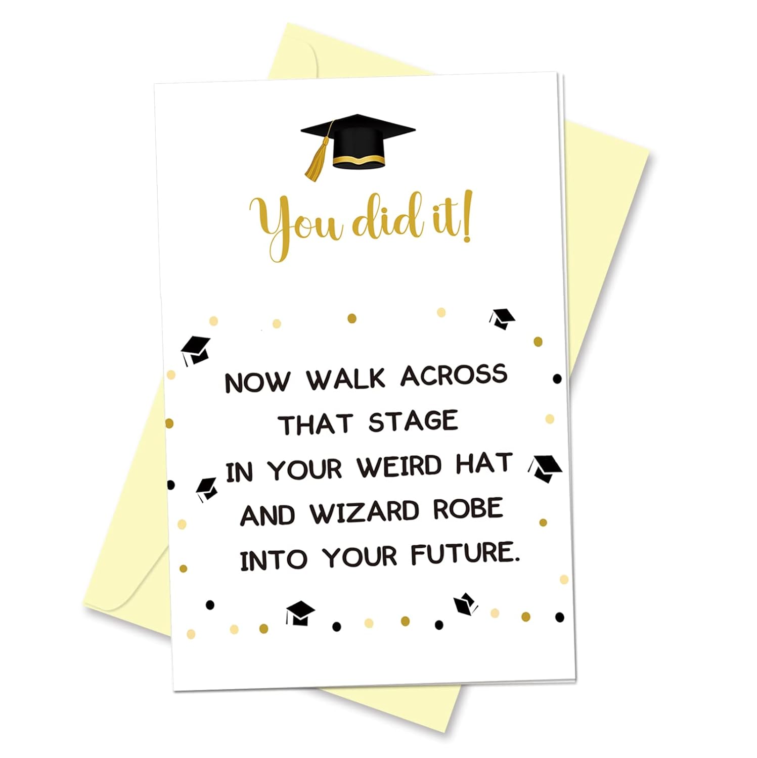 Arsagen Funny Congratulation Graduation Card, Hilarious Adult Graduate ...