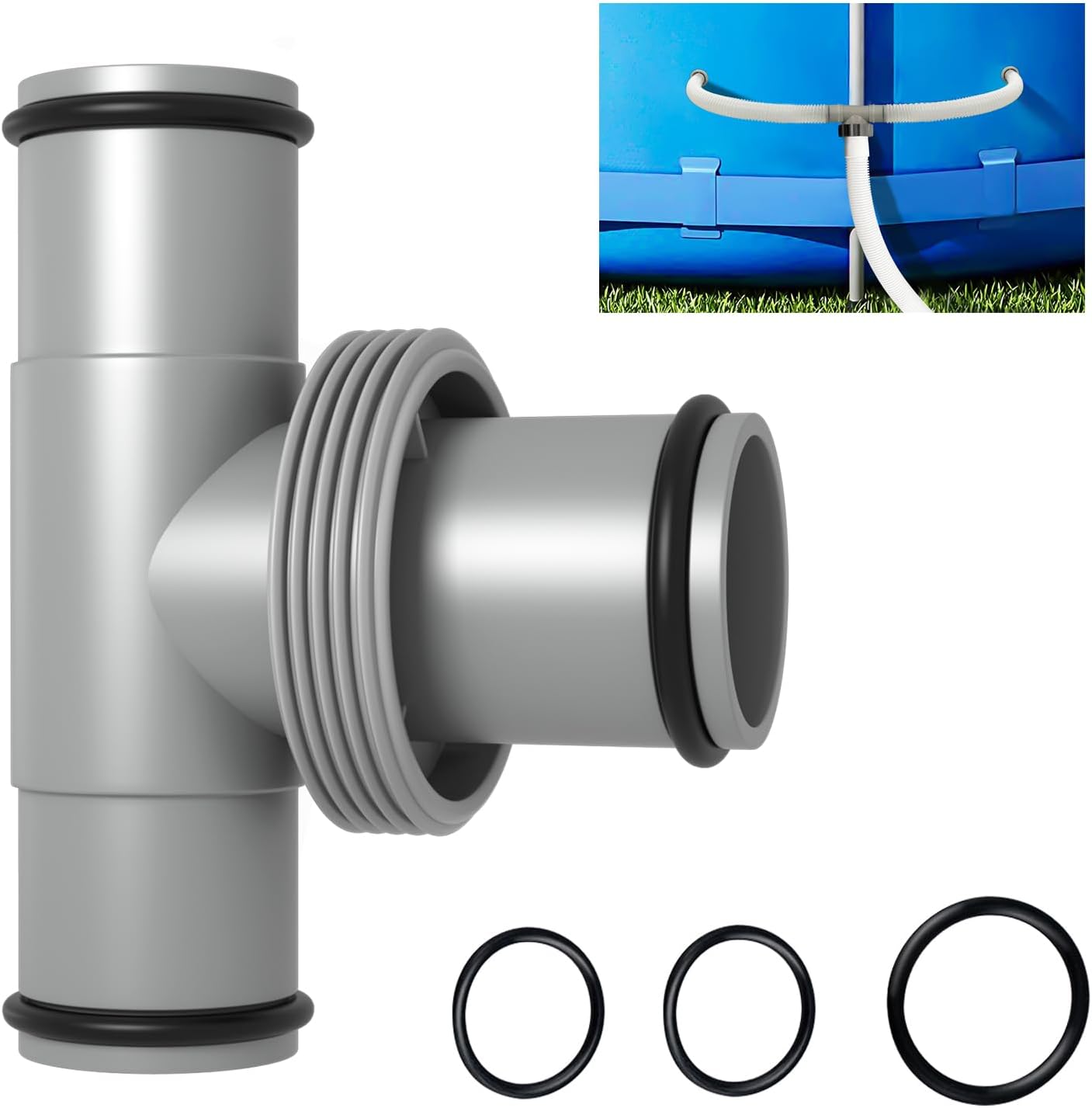 Amazon.com: Nomanak Filter Pump Hose Connector - 1.5" to 1.5" T Joint ...