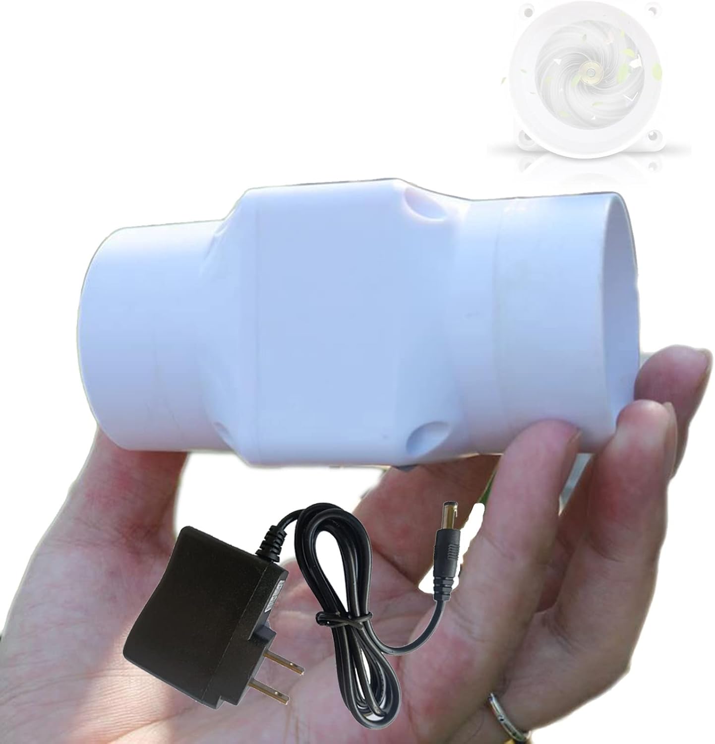 Small Duct Fan 2 Inch Inline Extractor Fan 6W 12V Air Circulation ...