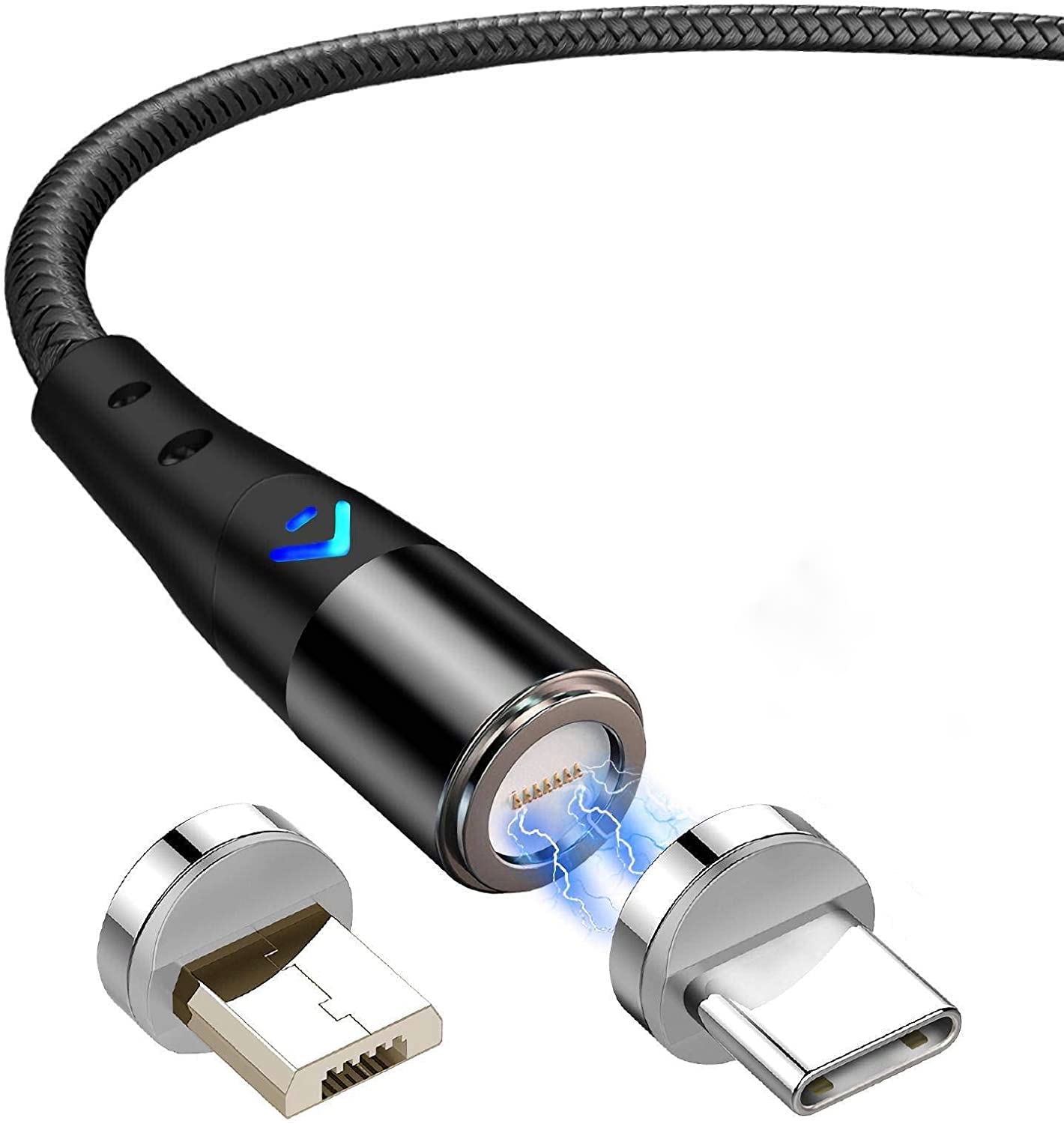 ITECH CLOUD USB Magnetic With Light Indicator Charging Cable, 2 in 1 ...