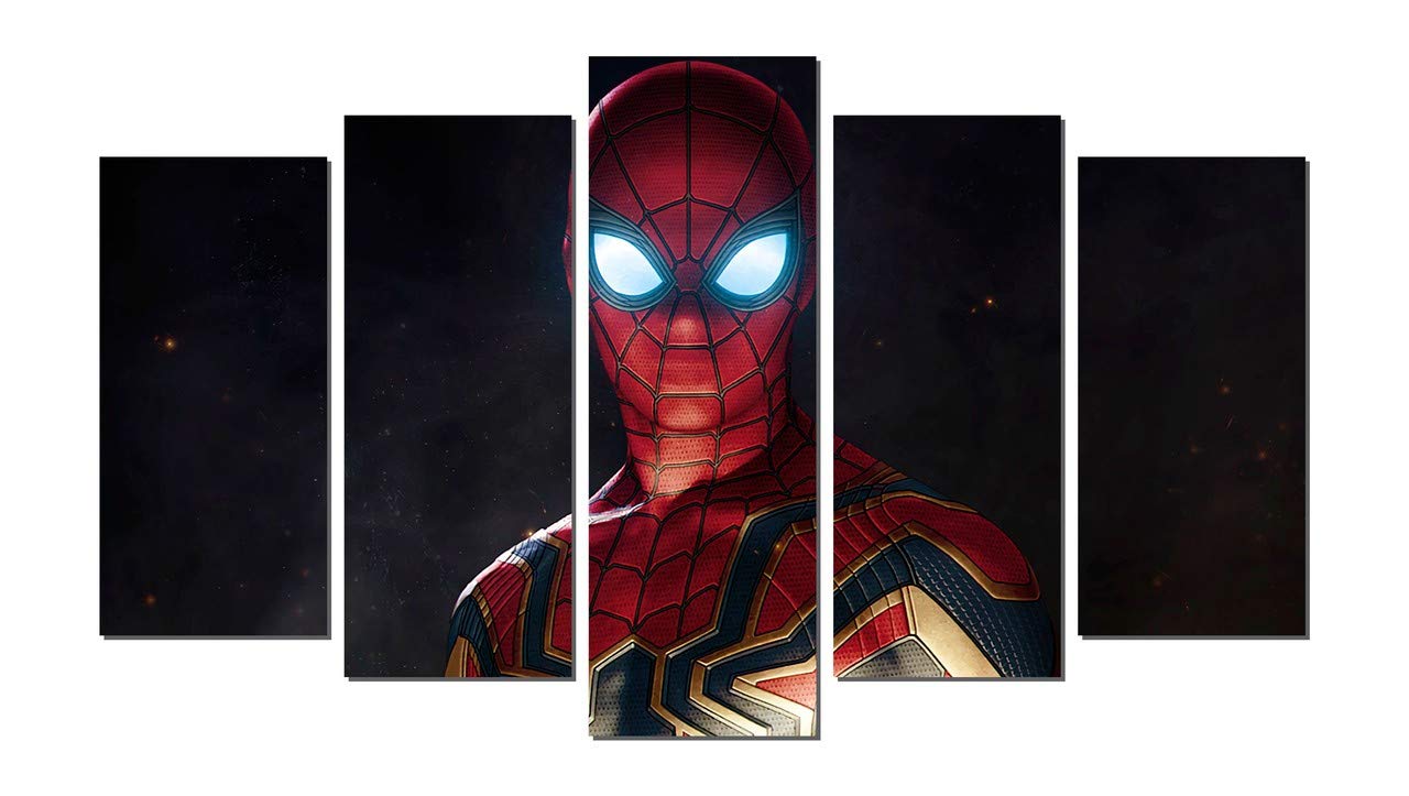DivineDesigns Spiderman Face Pieces Wall Sticker | Wall Sticker for ...