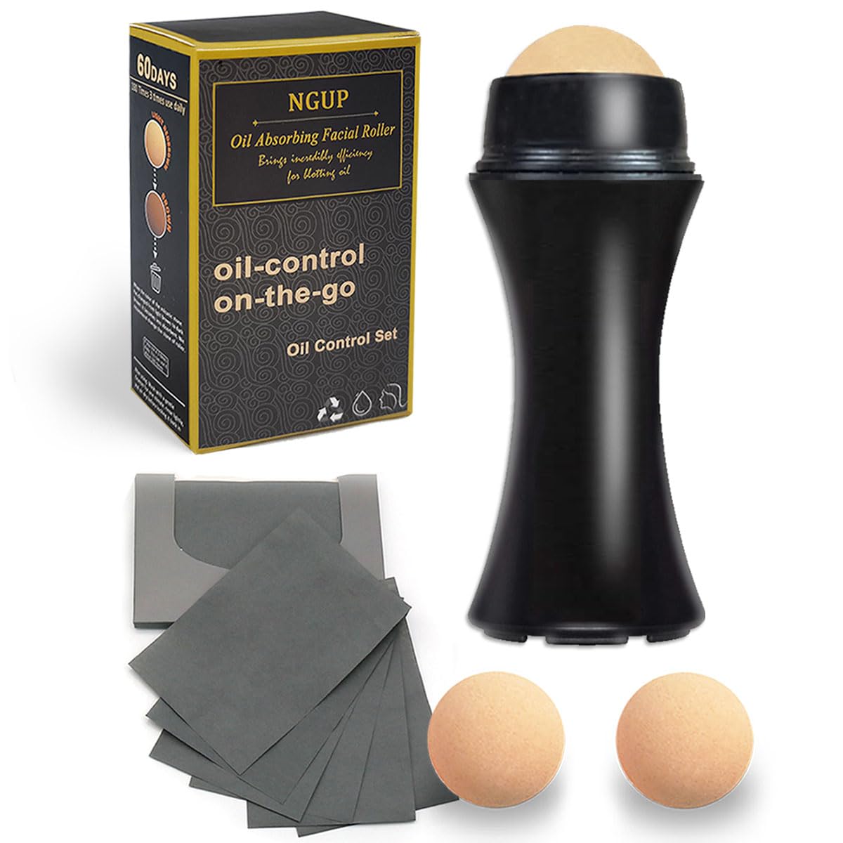 Amazon.com: 103 PCS Volcanic Roller Oily Skin Oil Control On The Go ...