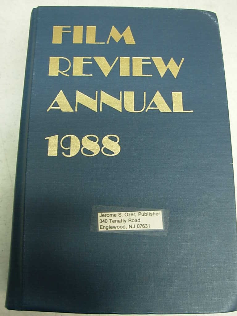 Film Review Annual, 1988: Ozer, Jerome S. (Editor): 9780891981381 ...