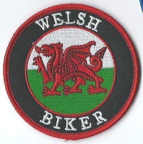 Welsh Biker Iron or Sew on Embroidered Biker Patch : Amazon.co.uk: Home ...