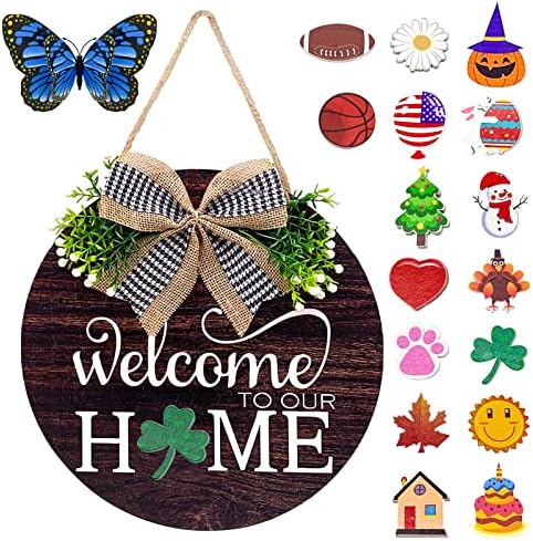 Amazon.com: EgticLive Interchangeable Welcome Sign for Front Door ...