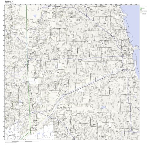 Berwyn, IL ZIP Code Map Not Laminated: Amazon.com: Office Products