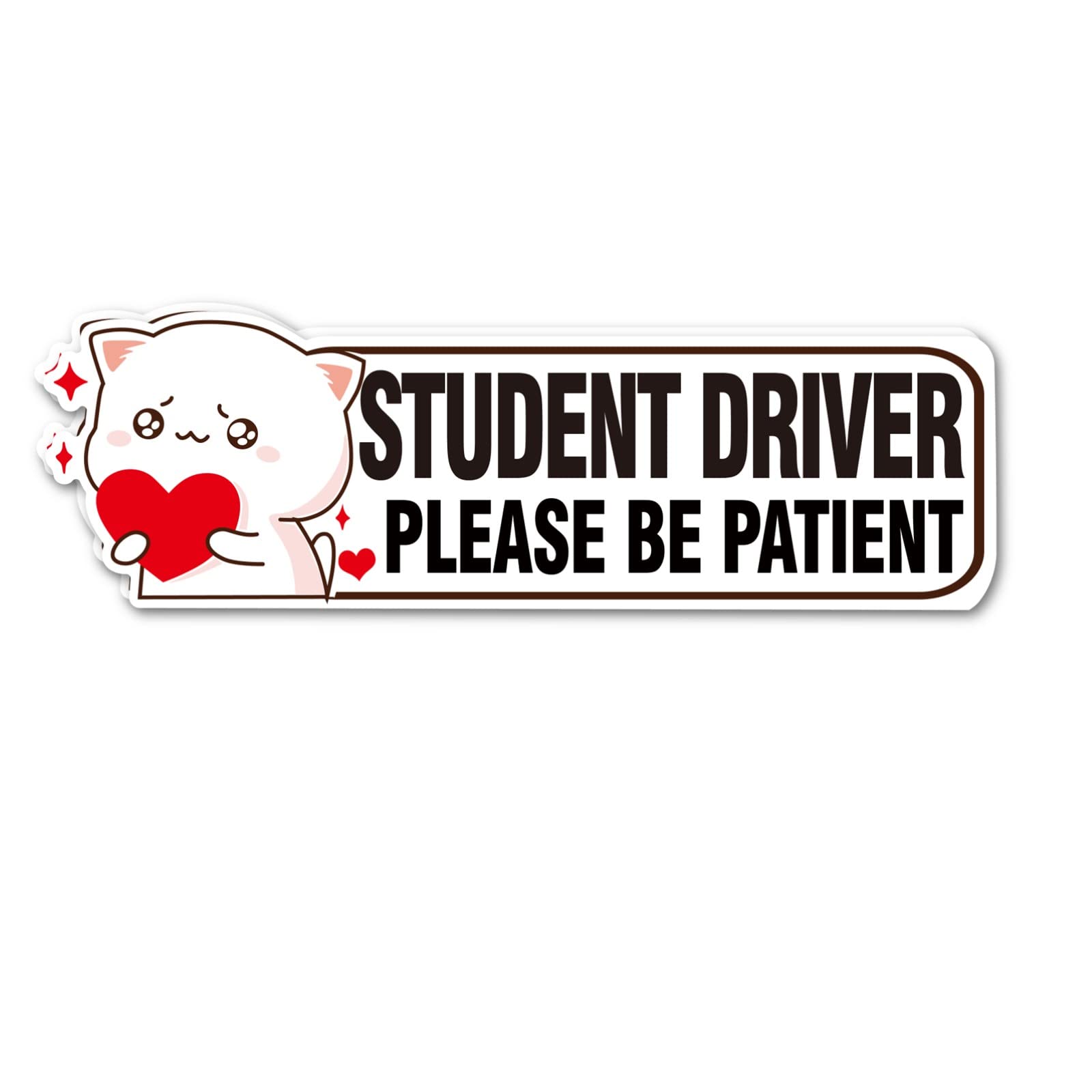 Amazon.com: Student Driver Please Be Patient Magnet Decal Safety Signs ...
