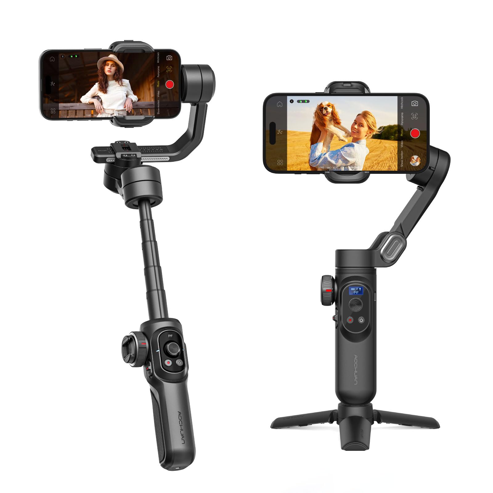 Amazon.com: AOCHUAN 3-Axis Gimbal Stabilizer for Smartphone Smart S2 ...