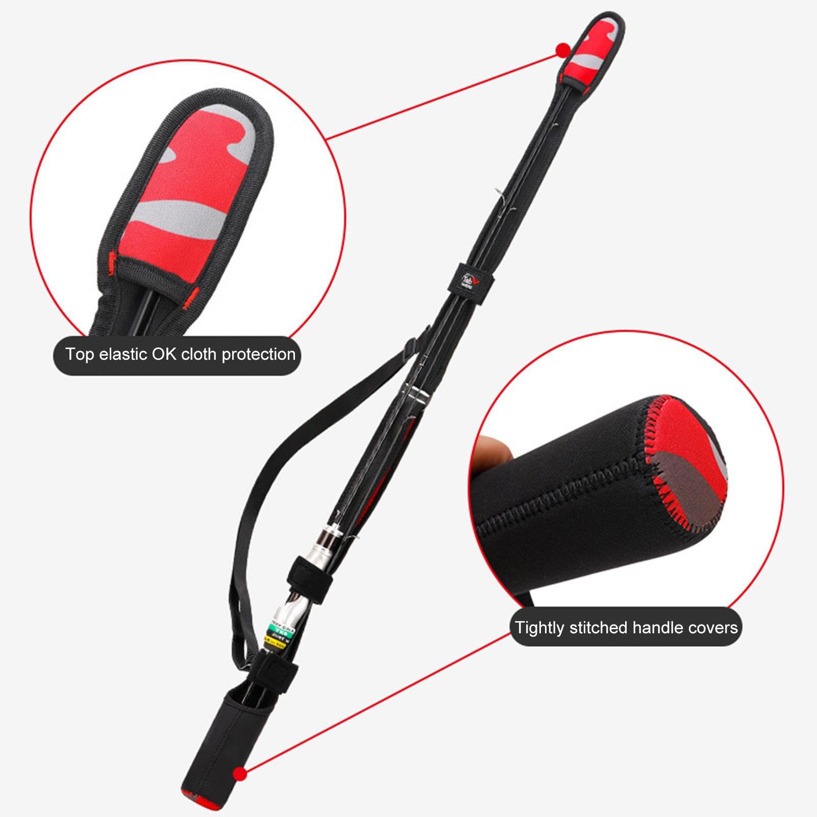Fishing Rod Holder Belt Shoulder Strap Adjustable Fishing Rod Holder ...