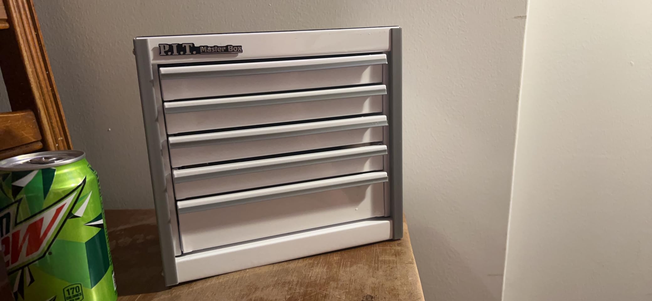 $11/mo - Finance P.I.T. Mini White Tool Box, Portable 3 Drawer Steel ...