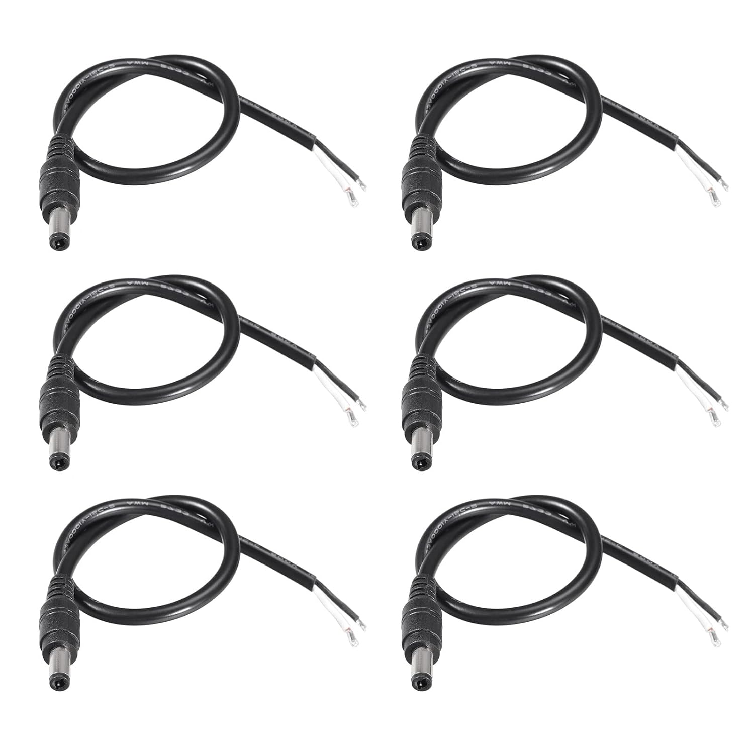 Amazon.com: Rebower DC Power Cable DC Power Cord Male Connectors DC ...