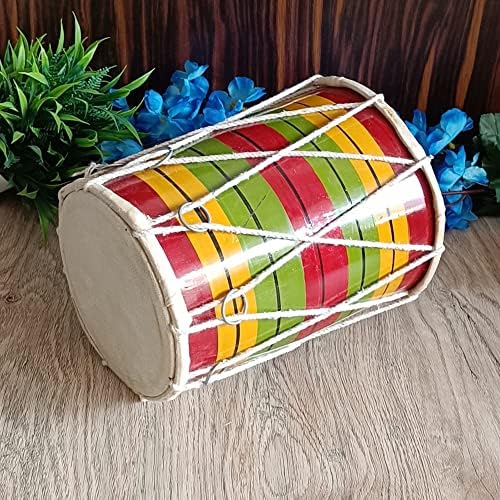 Amazon.com: India Meets India Dholak Wooden & Leather Classical Indian ...