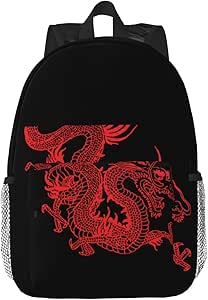 Amazon.com: ASYG Cool Dragon Backpack Travel Cute Dragon Laptop ...