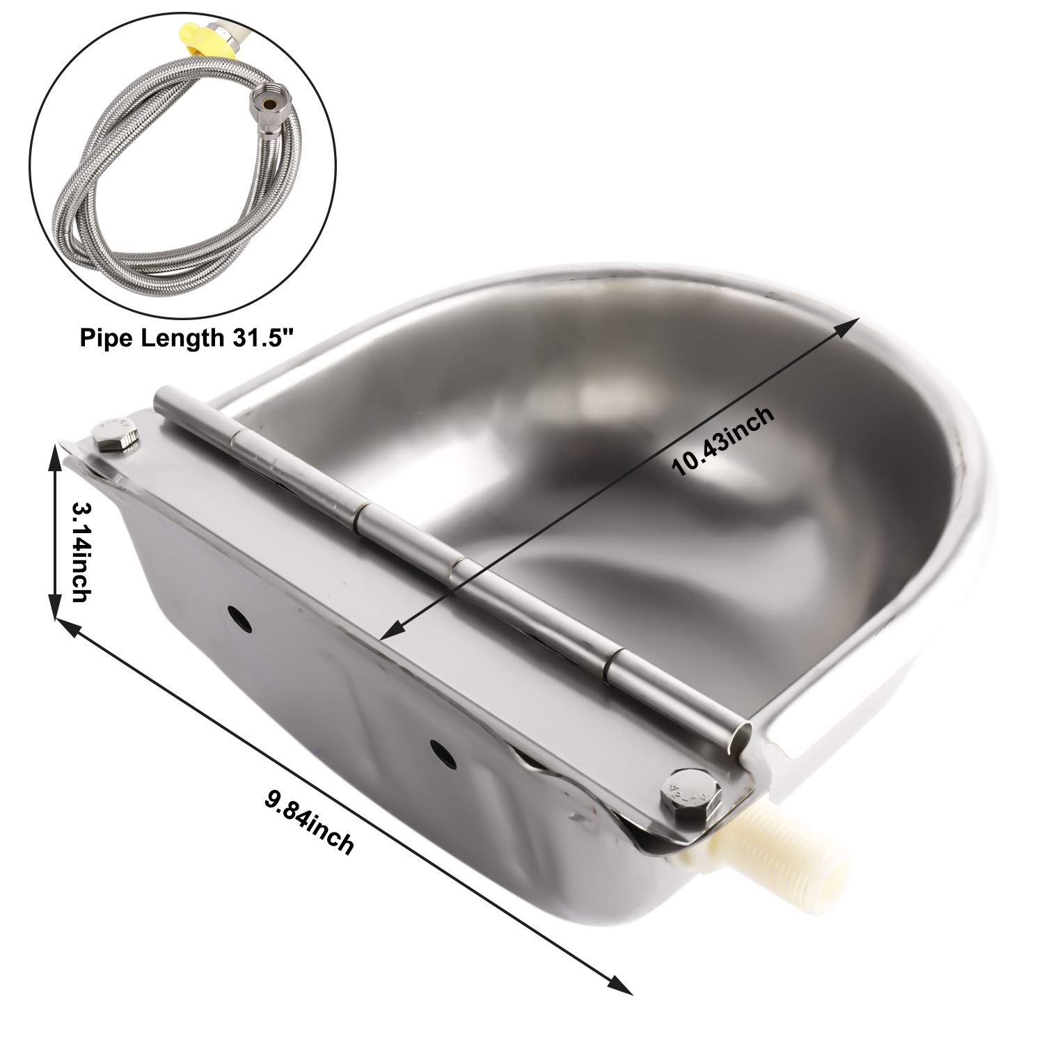 Snapklik.com : Homend Upgraded Automatic Water Bowl Farm Grade ...