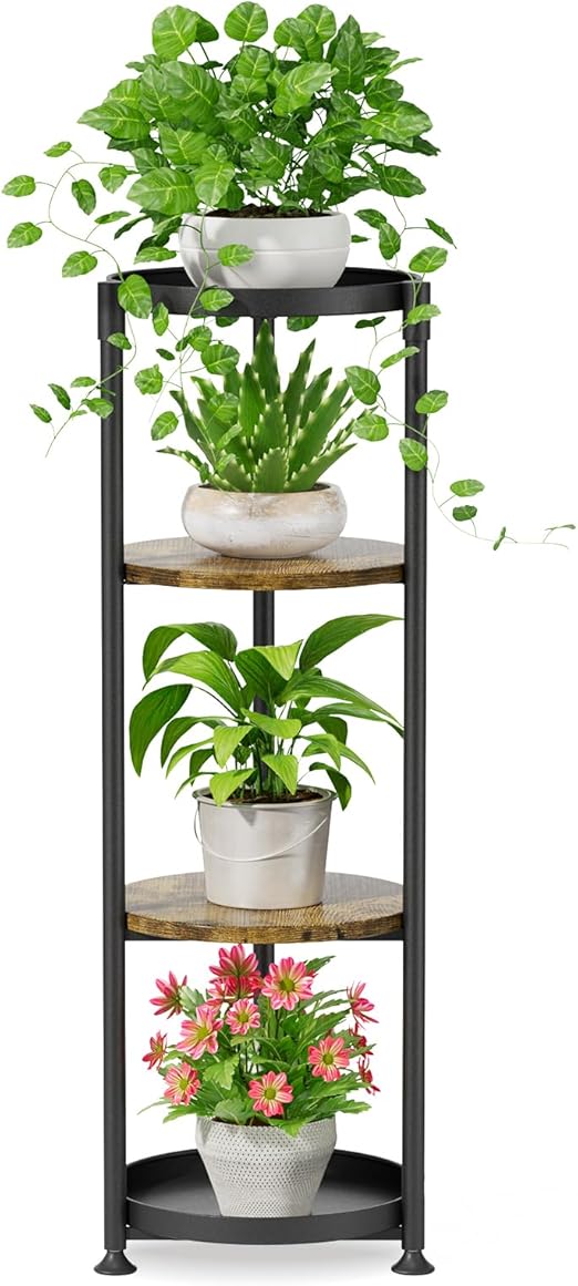 Amazon.com : iDavosic.ly 4 Tier Corner Plant Stand Indoor, 45 Inch Tall ...