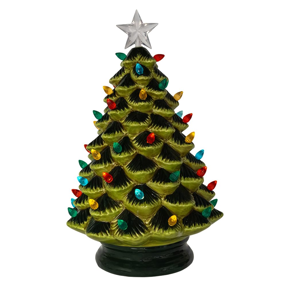 Amazon.com: Kurt Adler 14-inch Battery Operated LED Lighted Ceramic ...