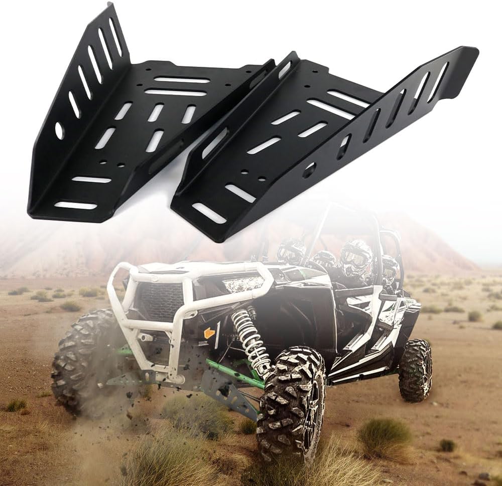 Amazon.com: REARACE UTV Front A-Arm Guards, 4mm Aluminum Front Splash ...