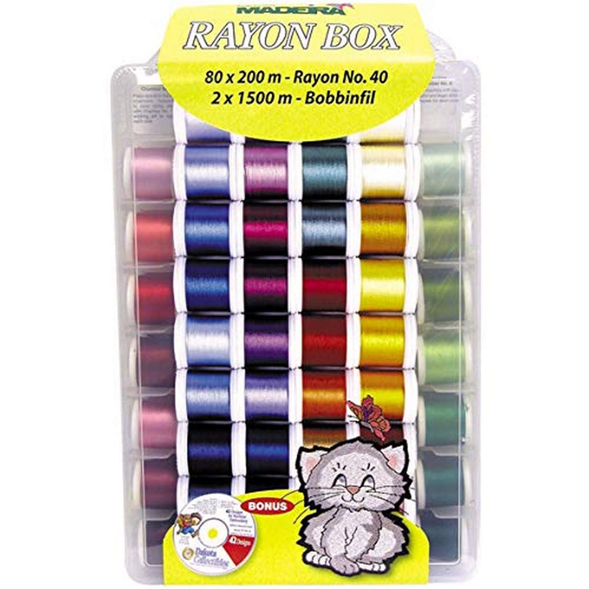 Amazon.com: Madeira Rayon 40 Softbox 82ct Thread Set, Multi