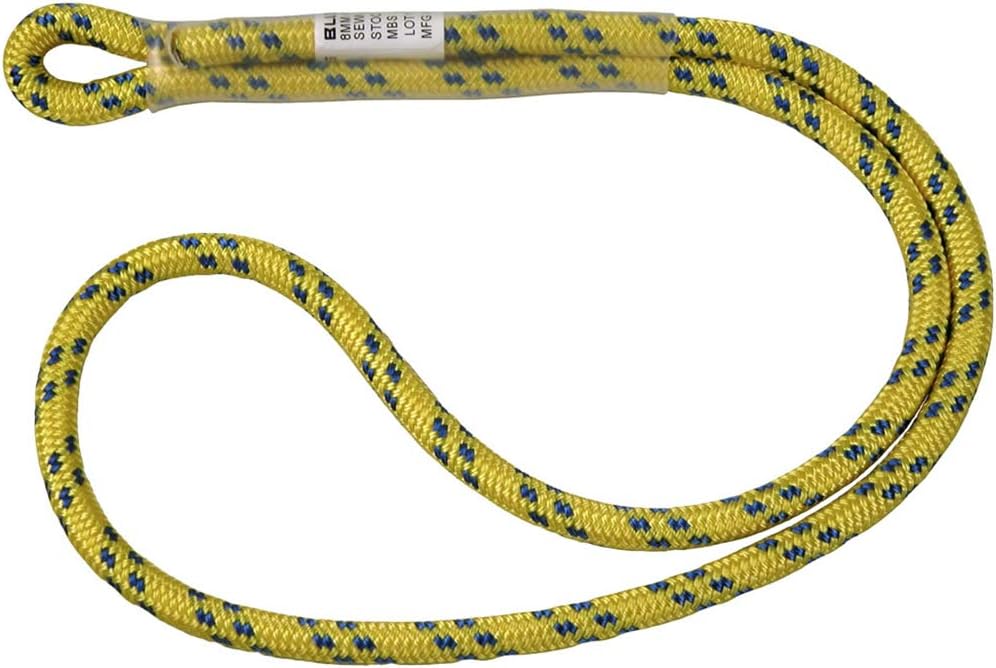 BLUEWATER ROPES 8mm X 24in Yellow Sewn Prusik Loop (500824PSTYL ...