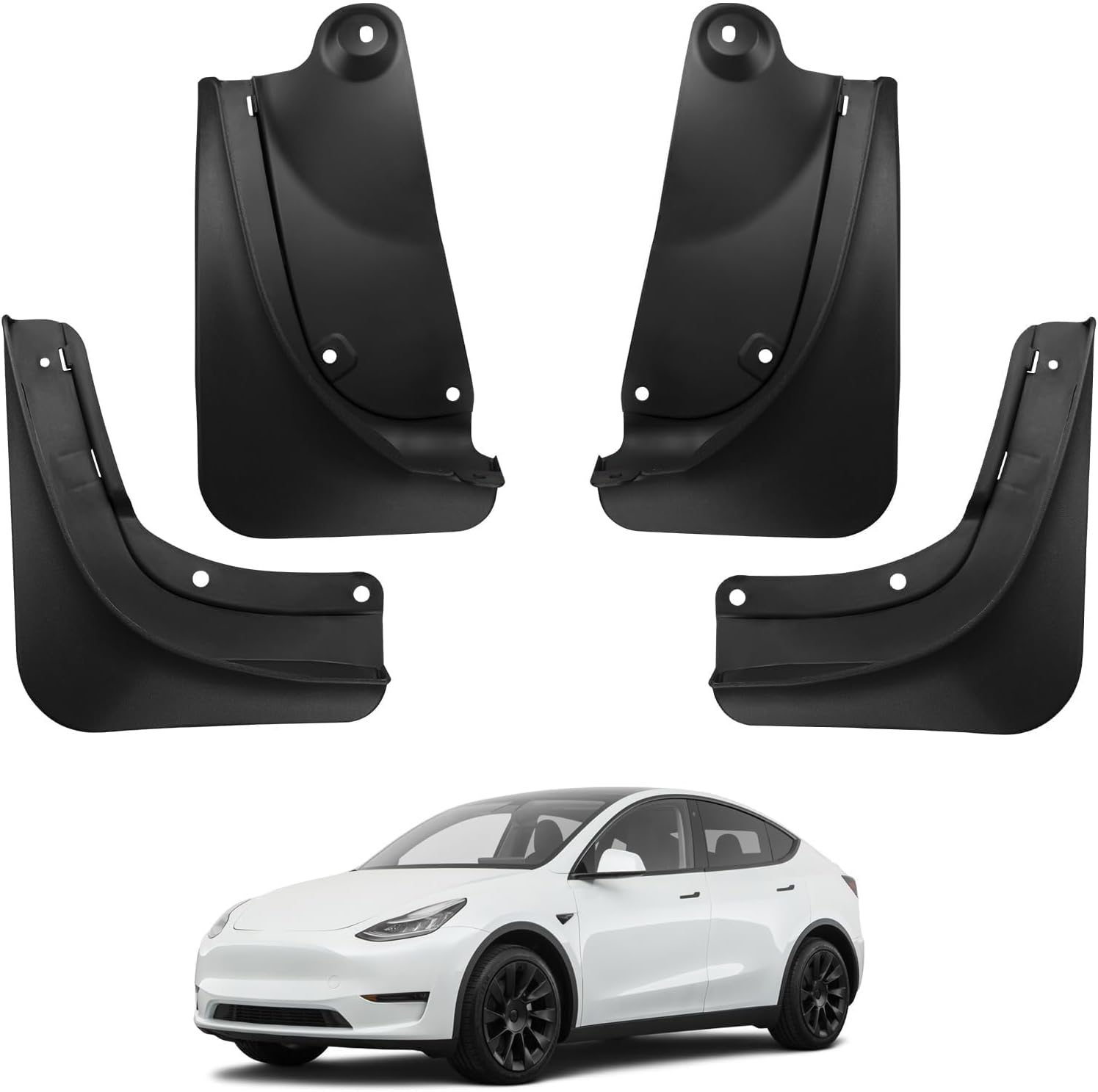 Amazon.com: SUNPIE Car Mud Flaps Universal Fit Black Splash Guards (4 ...