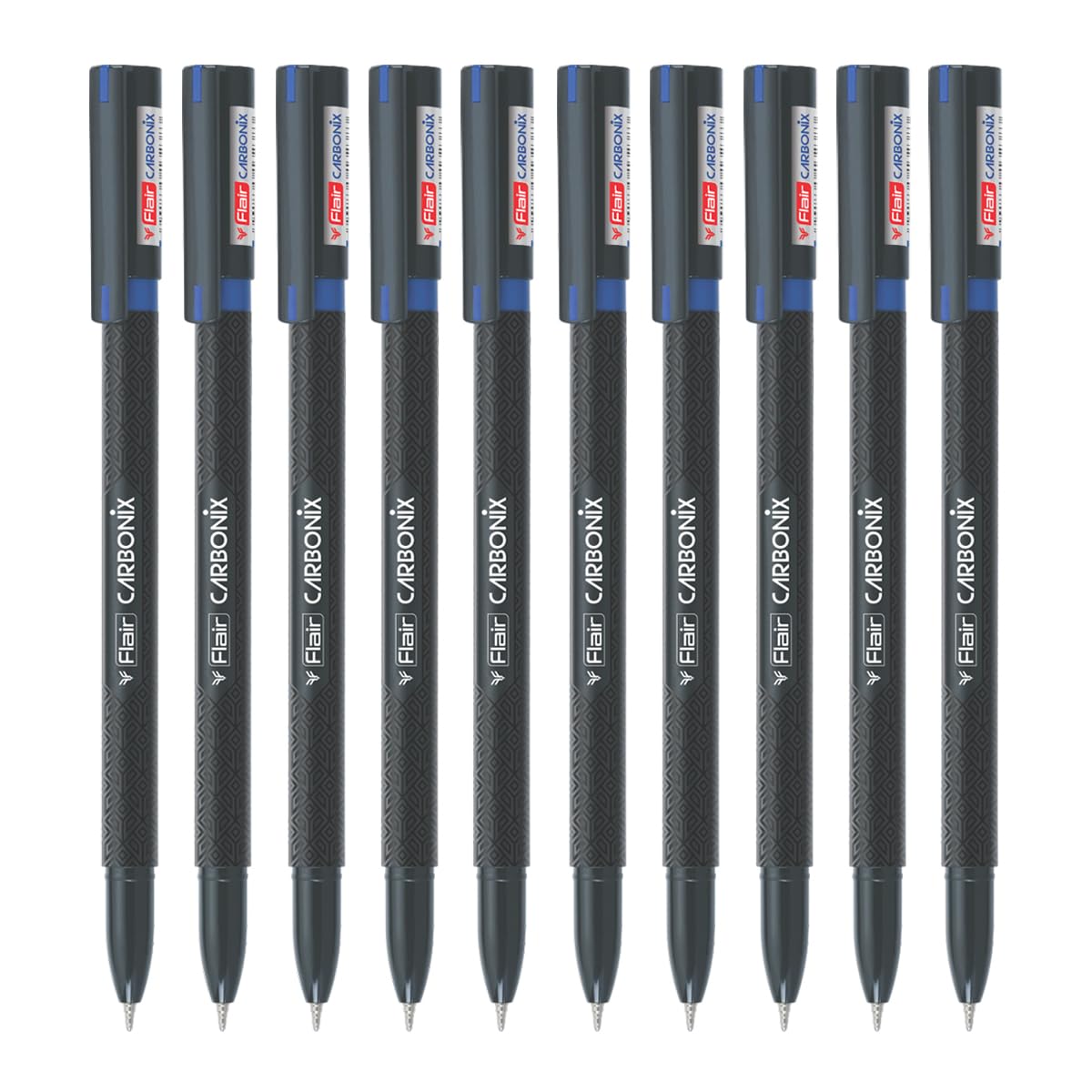 Flair Carbonix Blue Ball Pen | Medium Nib | Comfortable Grip for Smooth ...