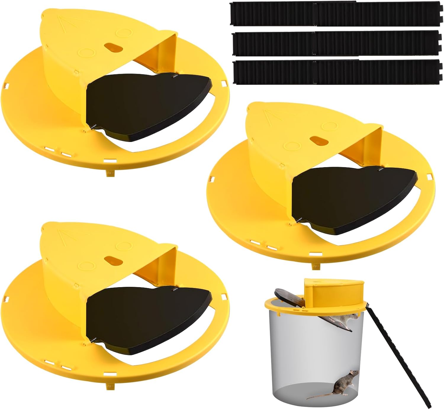 Amazon.com : Basysion Mouse Trap Bucket, for Garage, Indoor and Outdoor ...