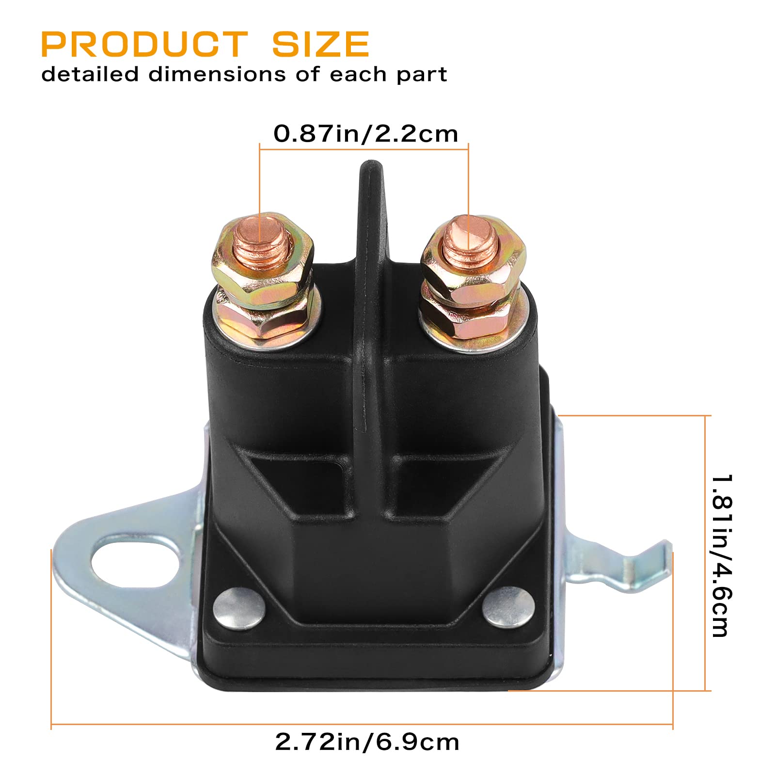 LOCOPOW 725-06153a 12V Starter Solenoid for Husqvarna 532192507 ...