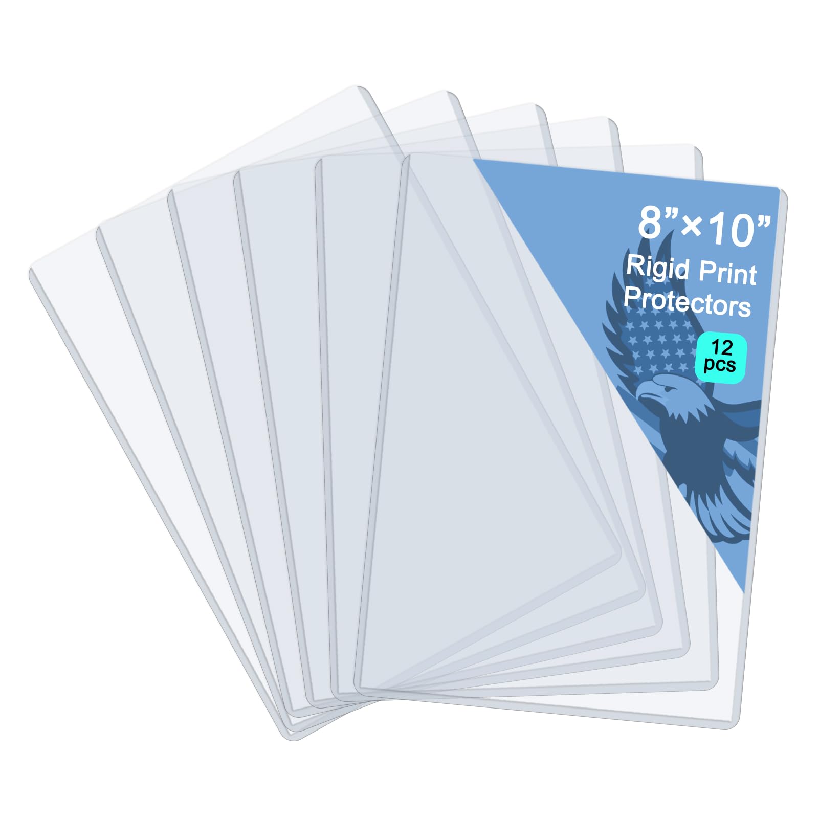 Amazon.com : Rainmae 12 Pack 8" x 10" Rigid Print Protectors, Clear ...