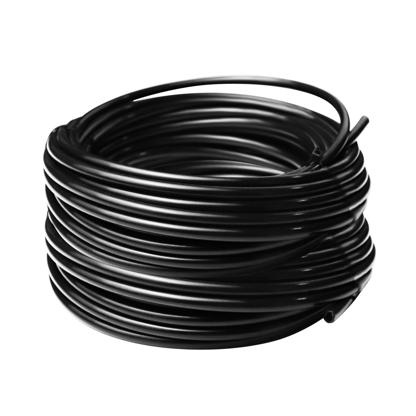 Mdlufee 25M/80FT Micro Irrigation Tube,I.D 4mm/O.D 7mm Black Supply ...