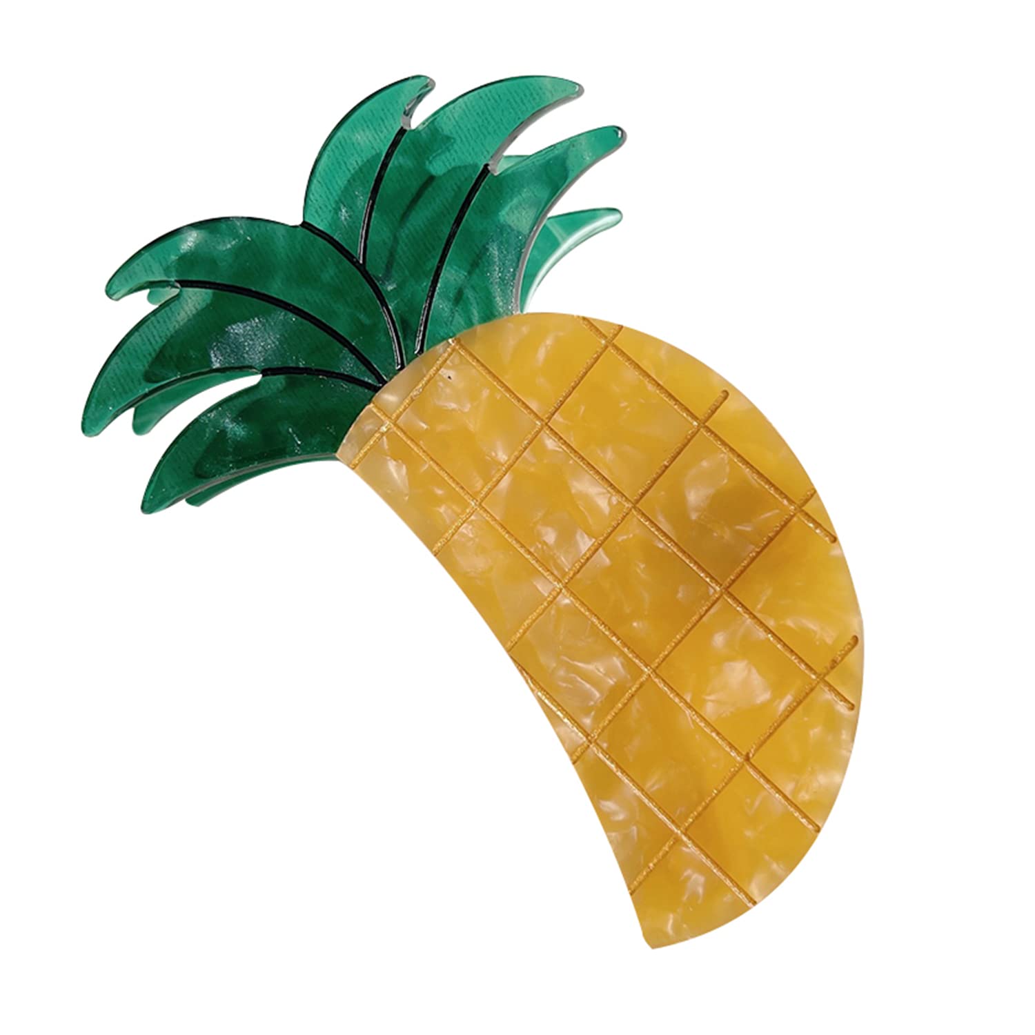 Amazon.com : Pineapple Claw Clips,Cellulose Acetate Hair Clips,Small ...