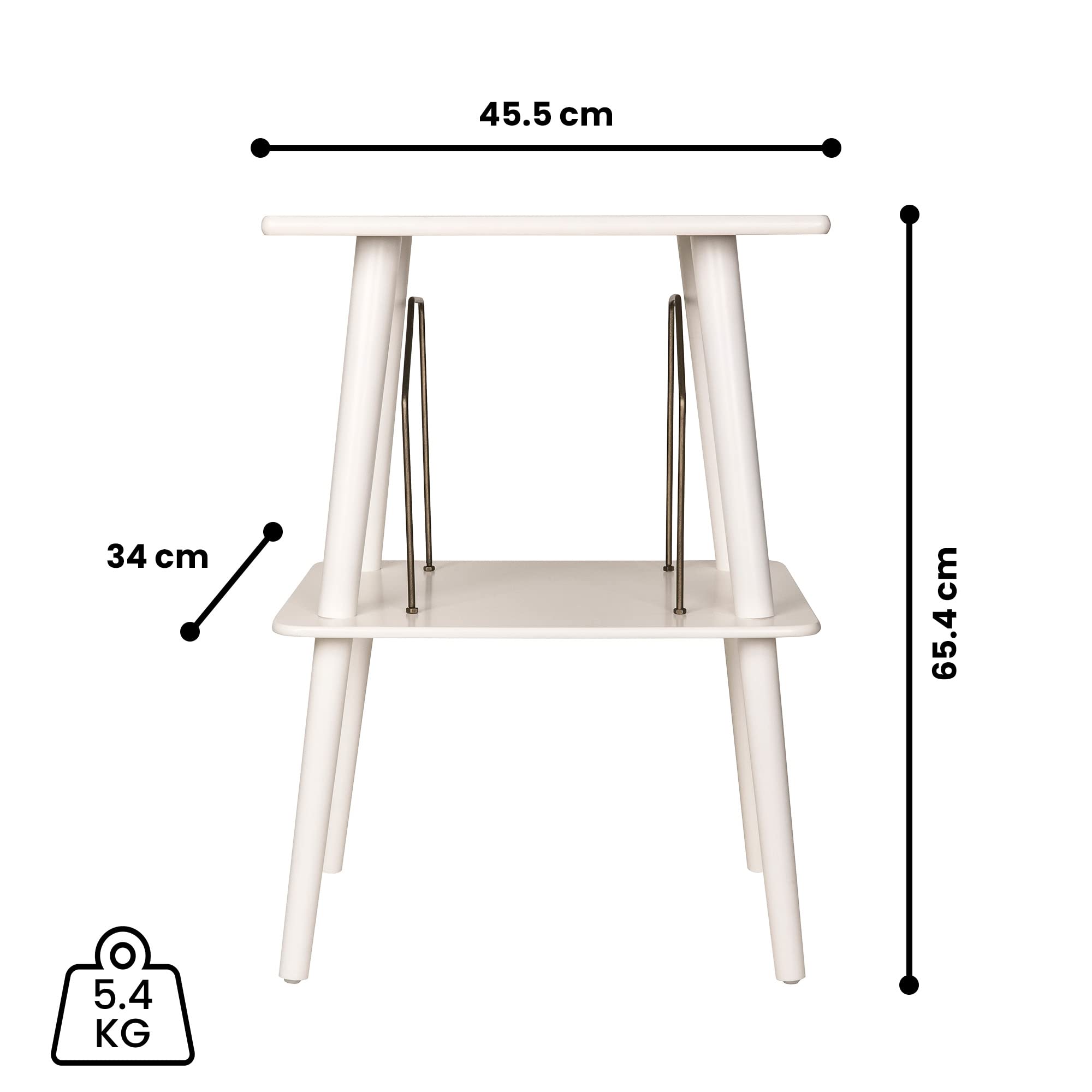 Snapklik.com : Crosley ST66-WH Manchester Turntable Stand