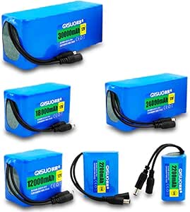 Amazon.com: XXSTAR 12V Battery Pack Rechargeable 1500-30000mAh Lithium ...