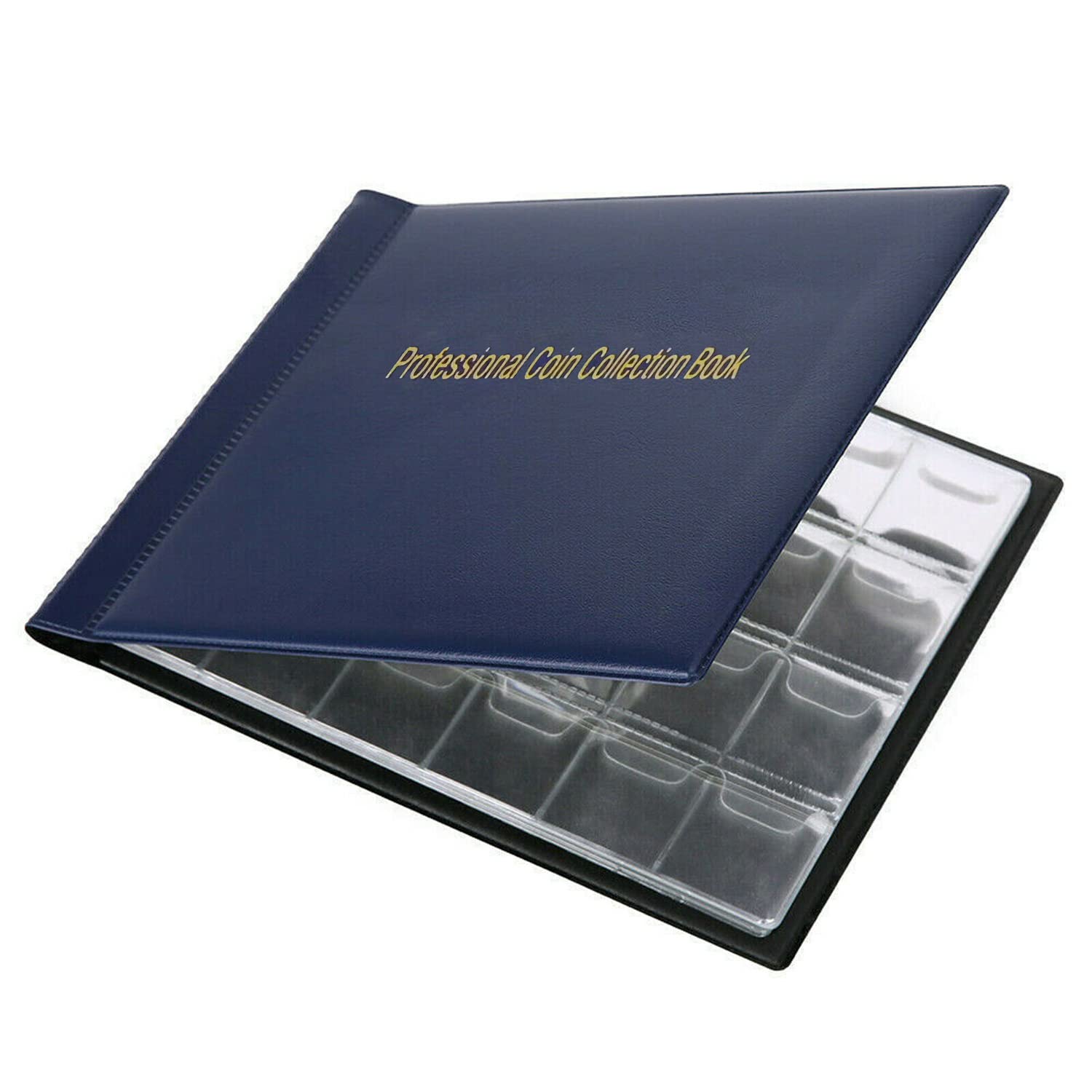 240 Coin Collection Album Storage Book Case Folder Holder Money ...