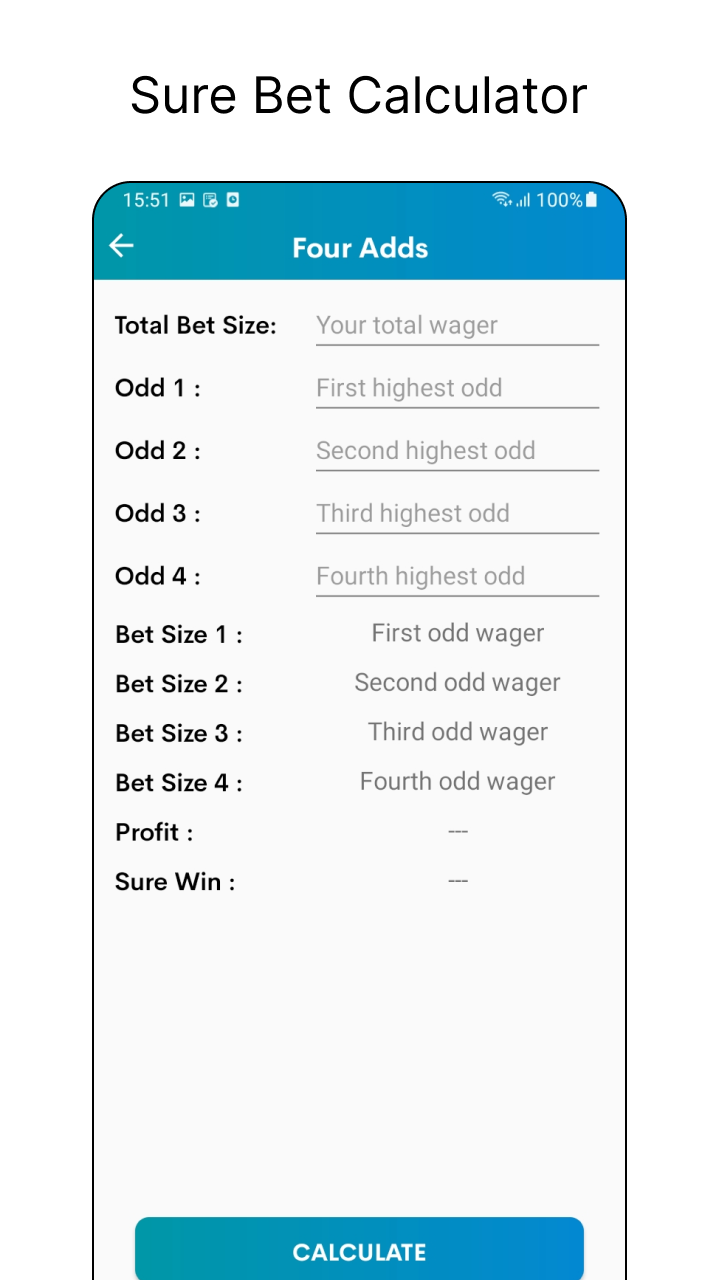 Beting Odds Calculator - App on Amazon Appstore