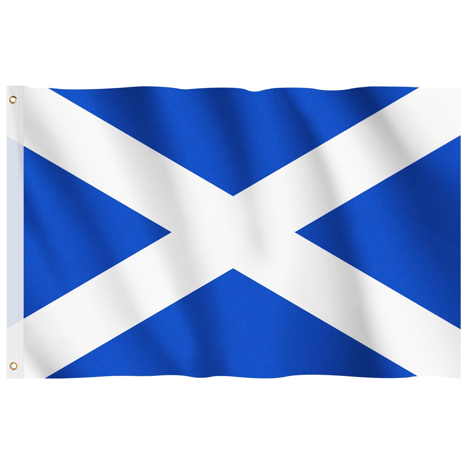 Scottish Flag, Hianjoo Scotland Flag 5ft x 3ft with Eyelets Coronation ...