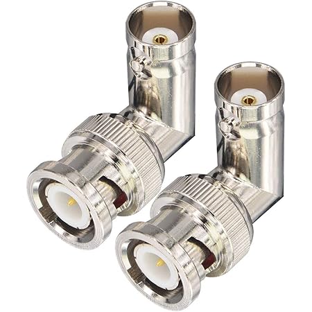 Amazon.com: Eightwood 5pcs BNC Male to Female Elbow Right Angle Adapter 50ohm : Electronics