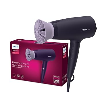 Philips Hair Dryer Powerful Drying with Less HeatIIonic Care for Smooth ...